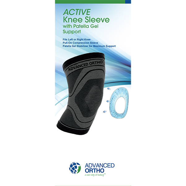 ACTIVE Compression Knee Sleeve w/Patella Gel Support - Advanced Orthopaedics